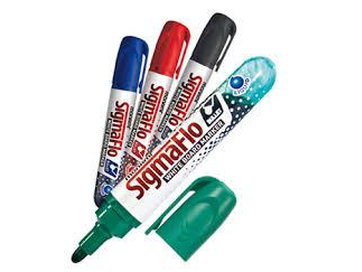 Marqueur effaçable ou marqueur tableau à pointe ronde ou biseautée